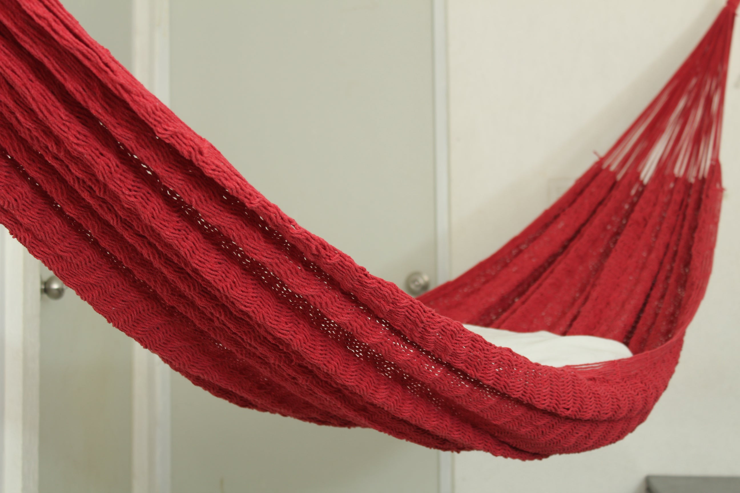 Hamaca de Algodon Matrimonial Artesanal Color Rojo – hamacas vinalay