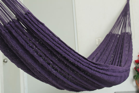 HAMACA YUCATECA MATRIMONIAL ARTESANAL COLOR MORADO – hamacas vinalay